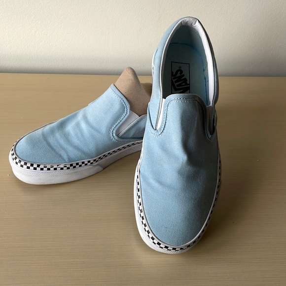 Vans | Shoes | Vans Classic Slipon With Checkerboard Trim | Poshmark